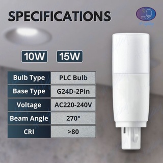 10W/15W HIGH QUALITY LED STICK BULB G24 PLC MENTOL STICK LED LAMPU ...