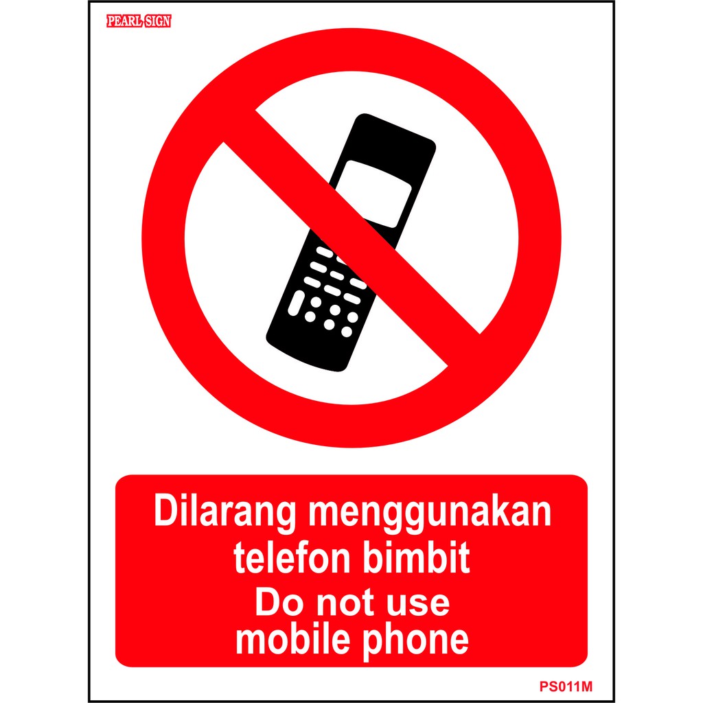 DOSH/ JKKP STANDARD PROHIBITION SIGN 100 X 300MM, 300X400MM, 400X600MM ...