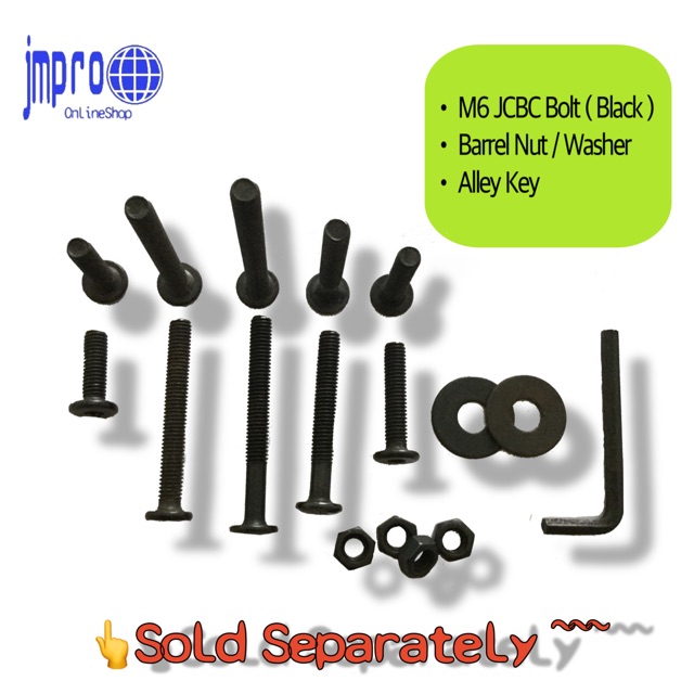 Furniture Fasterner - Bolt & Nut - M6JCBC Pan Head Allen Bolt / Nut ...