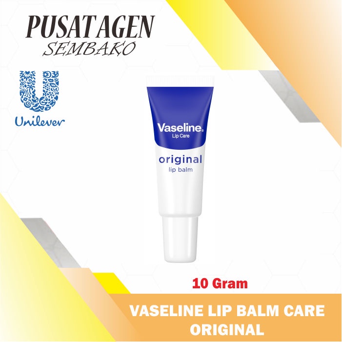 Vaseline LIP BALM CARE ORIGINAL MOISTURIZING LIPS 10 G GR MOUTH LIGHTENING 10G 10GR PREVENTING ...