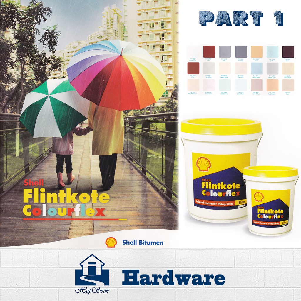 Shell Flintkote Colourflex Coloured Elastomeric Waterproofing Exterior ...