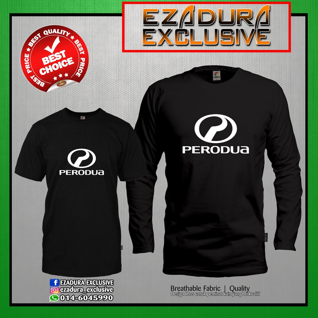 🔥RARE ITEM🔥TSHIRT PERODUA LOGO 100% Premium Cotton | Shopee Malaysia