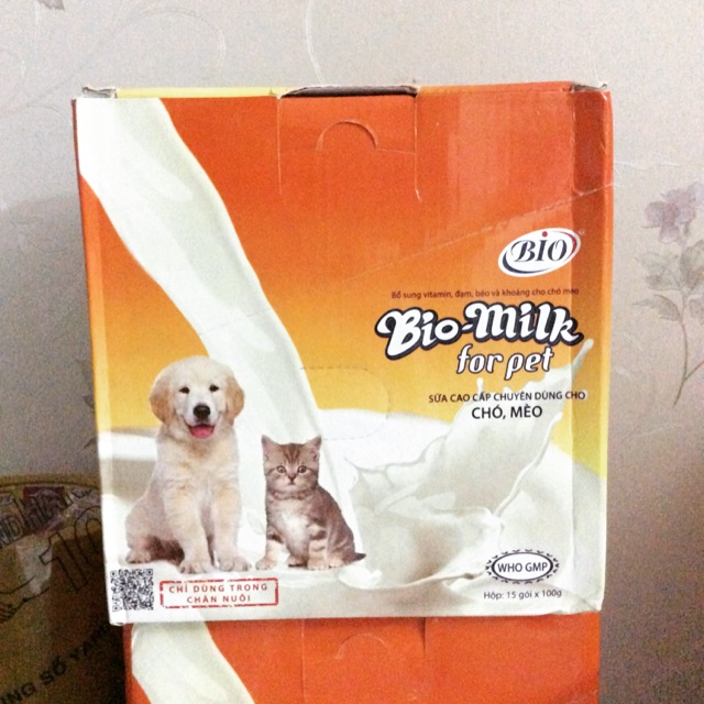 Bio Milk powdered Milk for dogs and cats (box of 15 packs) | Shopee ...