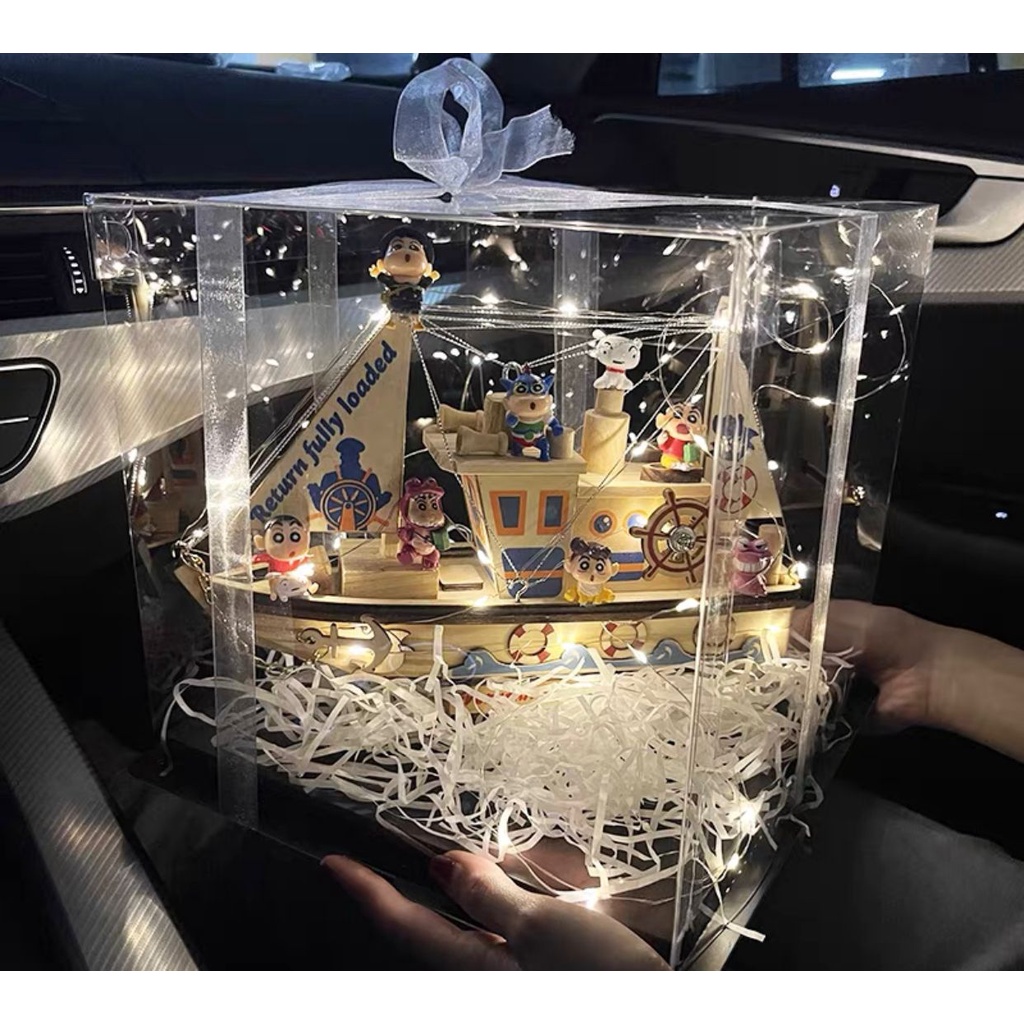 [PRE-ORDER] DIY Crayon Shin Chan boat music box gift box birthday ...