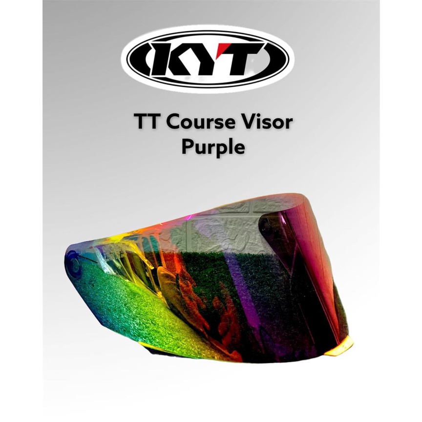 KYT TT COURSE VISOR PURPLE / BLUE 💯% ORIGINAL | Shopee Malaysia