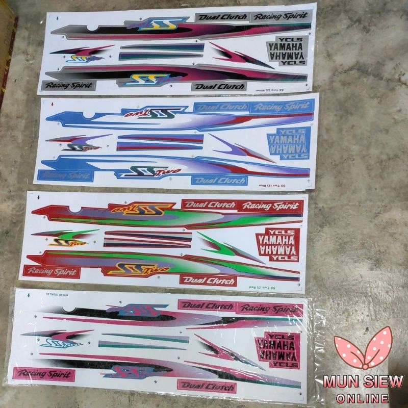 Stiker Sticker Body Stripe Cover Set (2) Yamaha Y110ss Two Ss Two 2 ...
