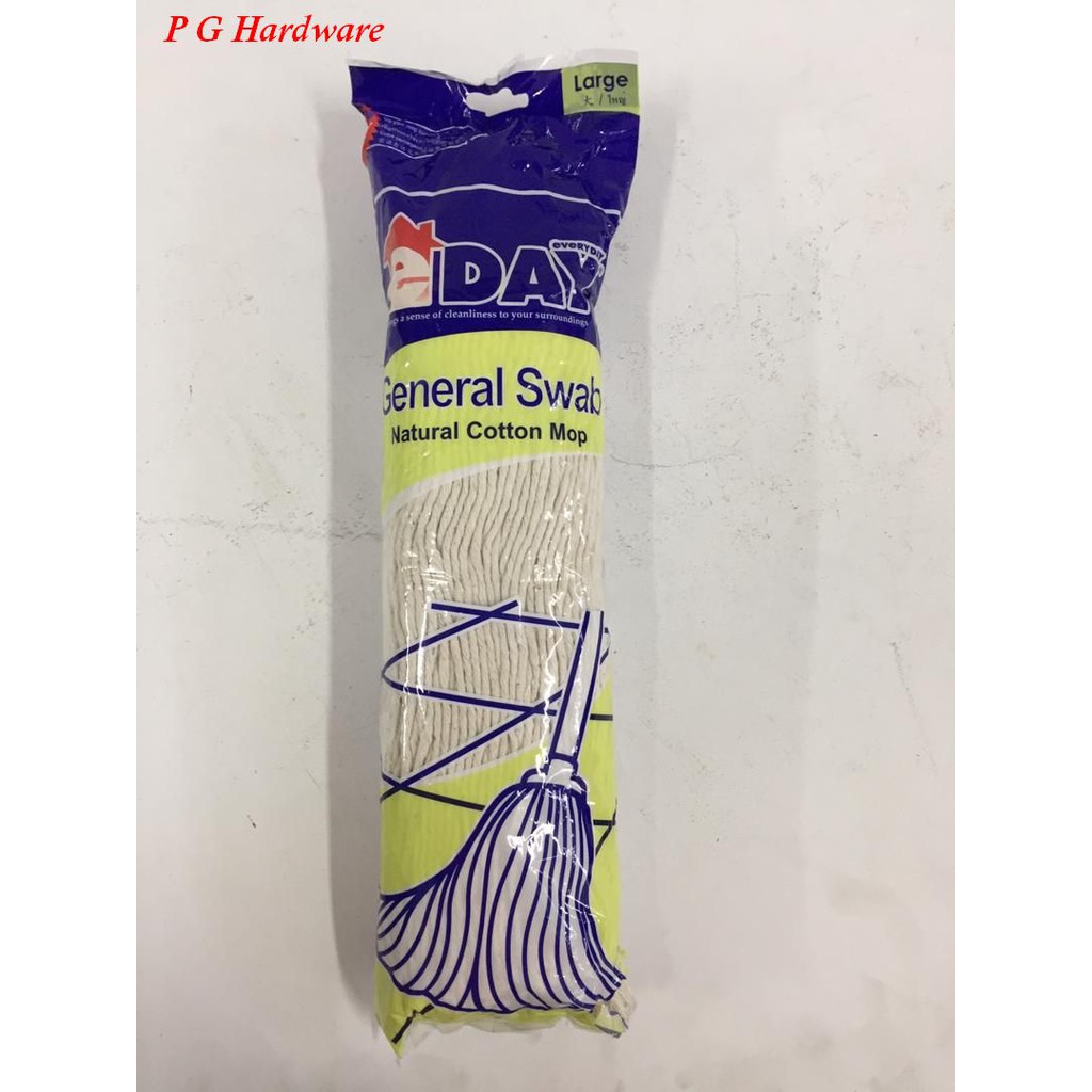 EVERYDAY Natural Cotton Mop ( Without Handle ) | Shopee Malaysia