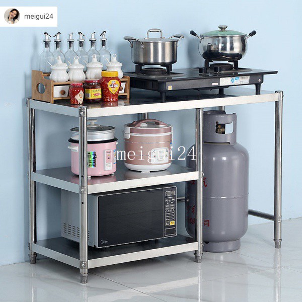 Kitchen Stainless Steel Liquefied Gas Rack Floor-Standing Storage Gas ...