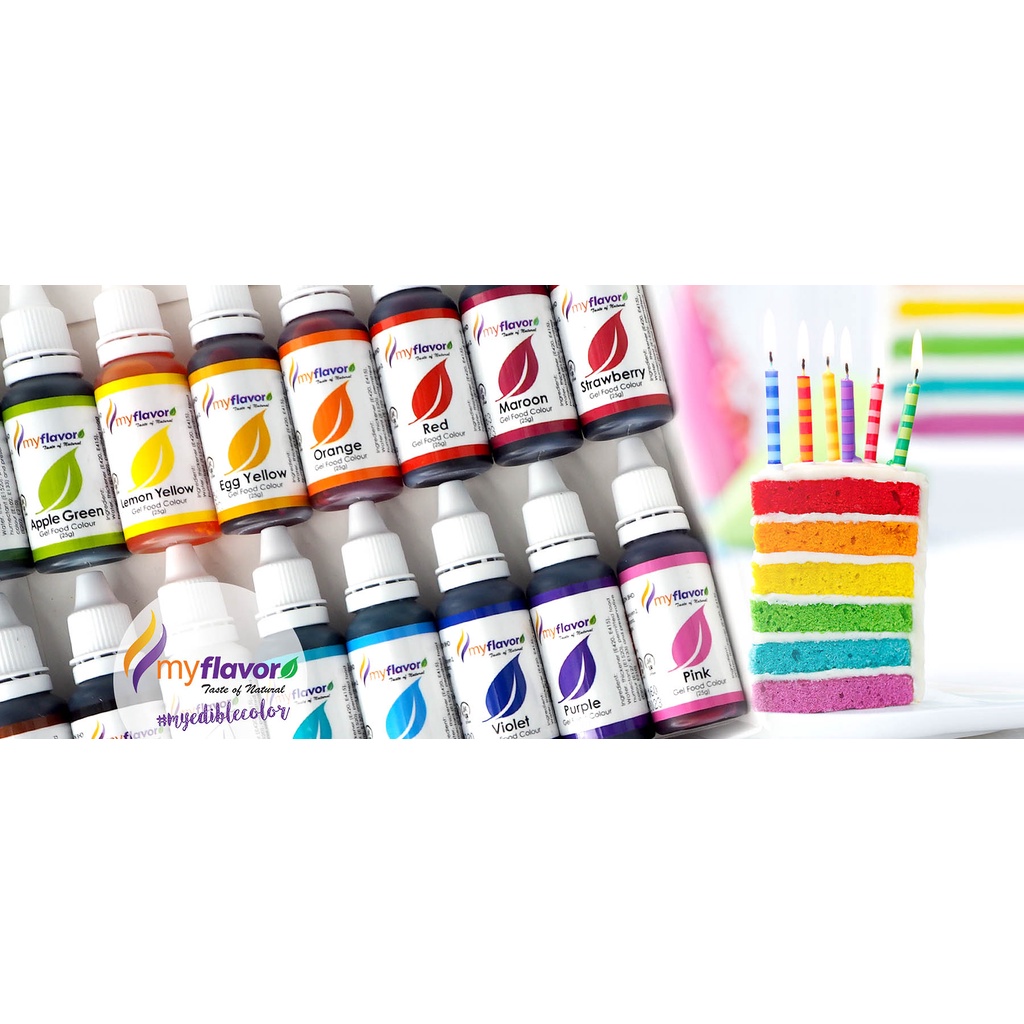 MYFlavor Edible Food Gel Colour 25g | Shopee Malaysia