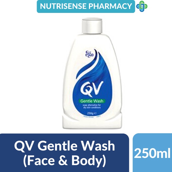 QV Gentle Wash 250g [Face and Body, For Dry Sensitive Skin] | Shopee ...