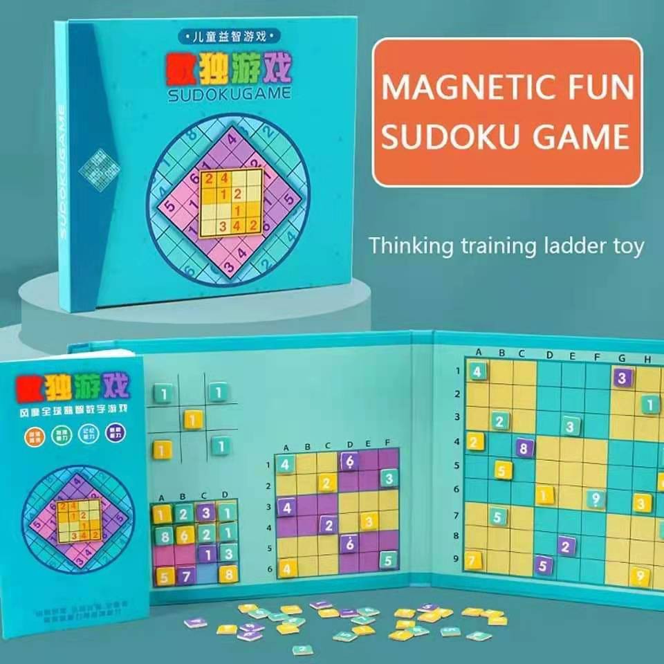 Ready Stock Magnetic Sudoku Game Chess Puzzle Game Board Number Sudoku ...