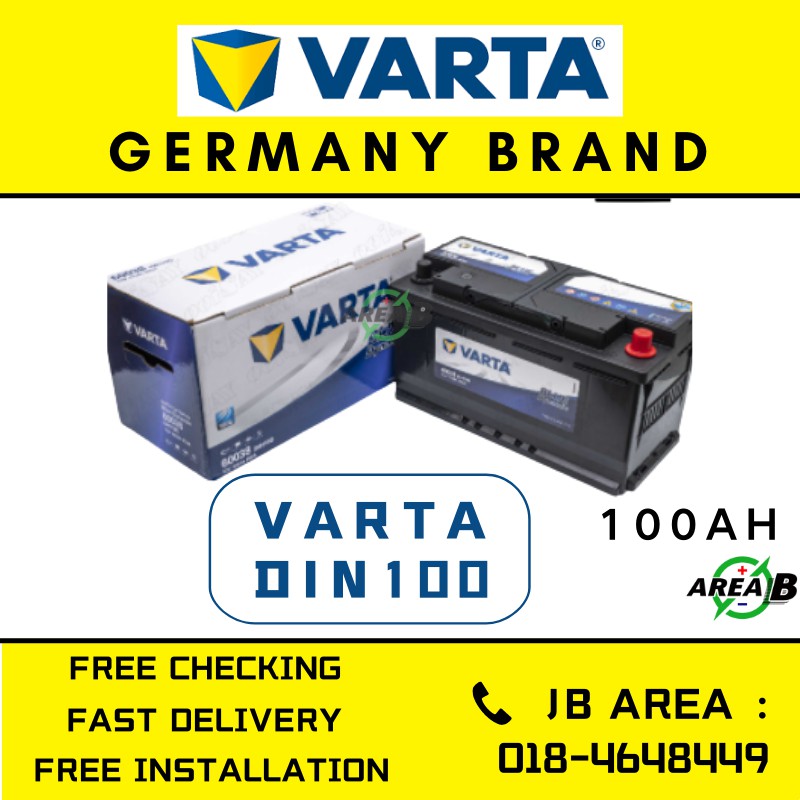 [ DIN100L | DIN100 | LN5 ] Varta Blue Dynamic | Car Battery Bateri Kereta | Mercedes Benz ...