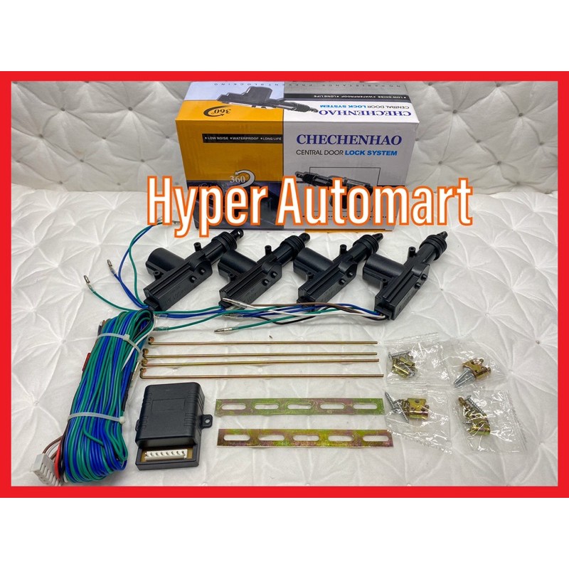Car 4 Heavy Duty Central Door Lock System Set Actuator Gun Power ...