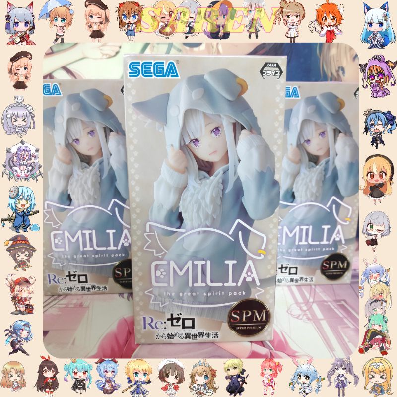 SEGA SPM Figure Re:Zero Emilia The Great Spirit Pack Version Figure ...