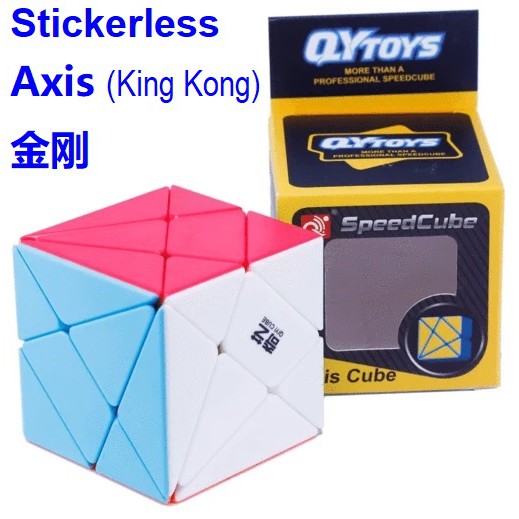 [KMY Ready Stock]QiYi Black with Sticker 2x2 3X3 4x4 5x5 6c6 7x7 ...