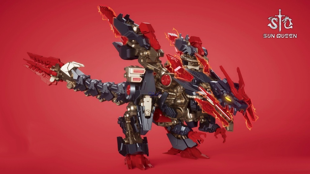 Sun Queen Destiny-Chu Mecha Dino X-01 (White Orange/Black Red) Mecha ...