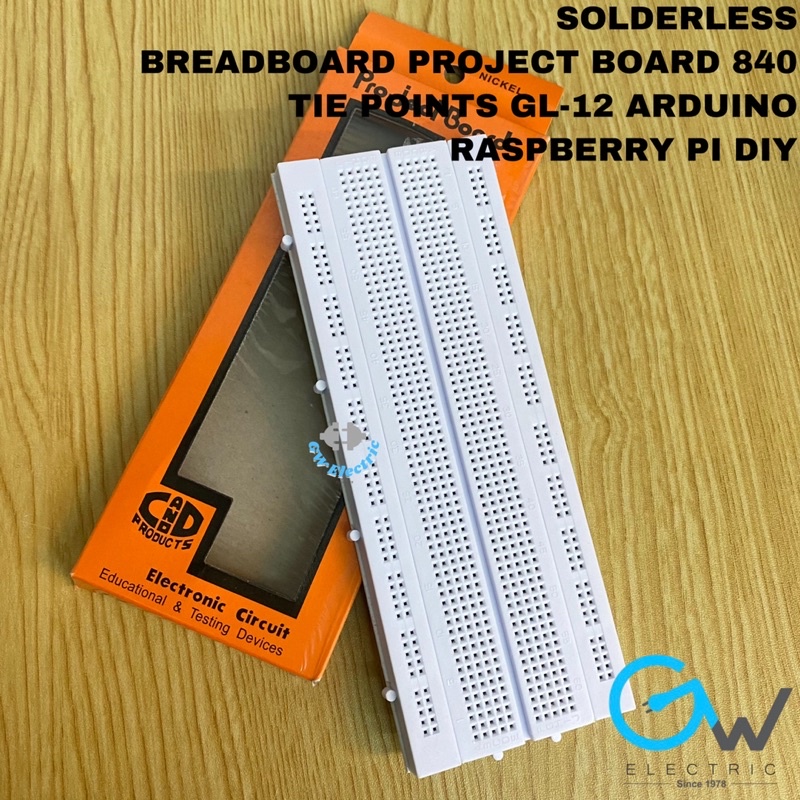 SOLDERLESS BREAD BOARD PROJECT BOARD 840 TIE POINTS GL-12 ARDUINO ...