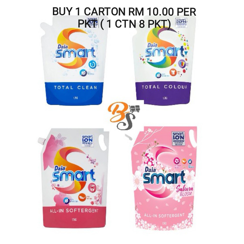 breeze Daia Smart Concentrated Liquid Detergent Refill 1.7kg | Shopee ...