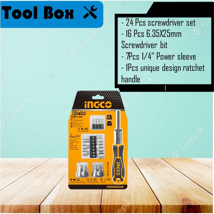 24 Pcs screwdriver set (HKSDB0248) | Shopee Malaysia
