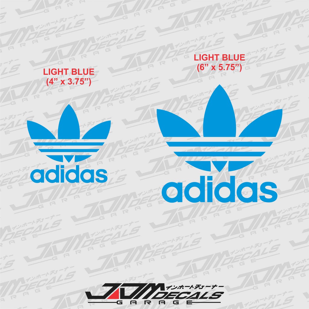 Adidas Logo Vinyl Sticker | Shopee Malaysia