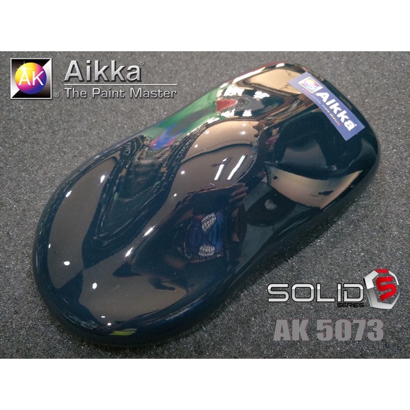 Aikka Cat 2K AK5073 Glass Black Solid S Paint Automotive Spray Kereta ...