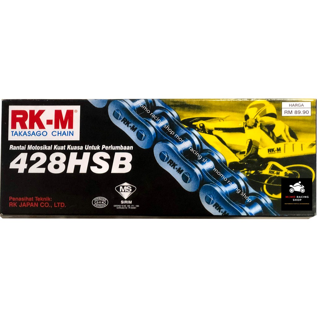 RKM 428HEAVY DUTY CHAIN READY STOCK (LC135/Y15ZR/RS150/FZ150/RFS150 ...