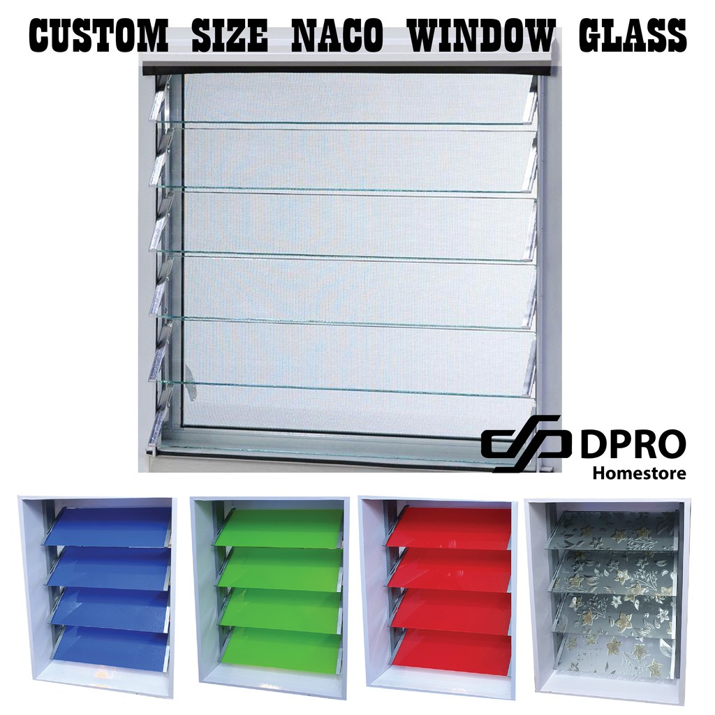 [Minimum 5pcs] [Custom Size] Naco Window Glass With Flower Pattern ...