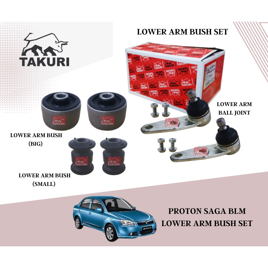 PROTON SAGA BLM LOWER ARM BALL JOINT LOWER ARM BUSH **TAKURI** | Shopee ...
