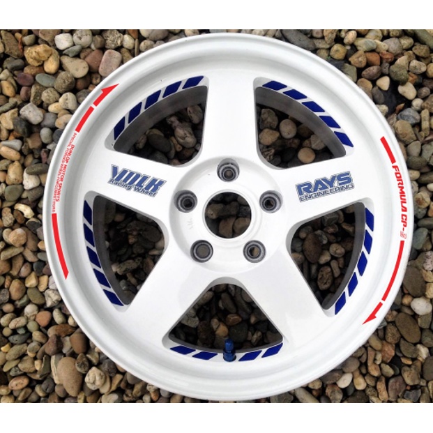 Sticker Rims Volk Racing Te37 Papan 1st Design Model Cutting Ori JAPAN ...