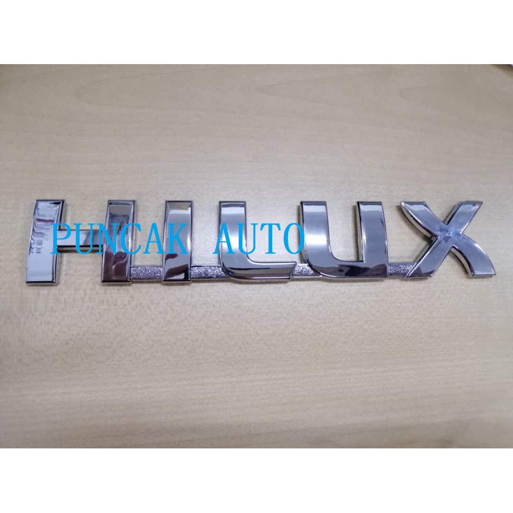 TOYOTA HILUX REAR EMBLEM LOGO WORD TULISAN | Shopee Malaysia