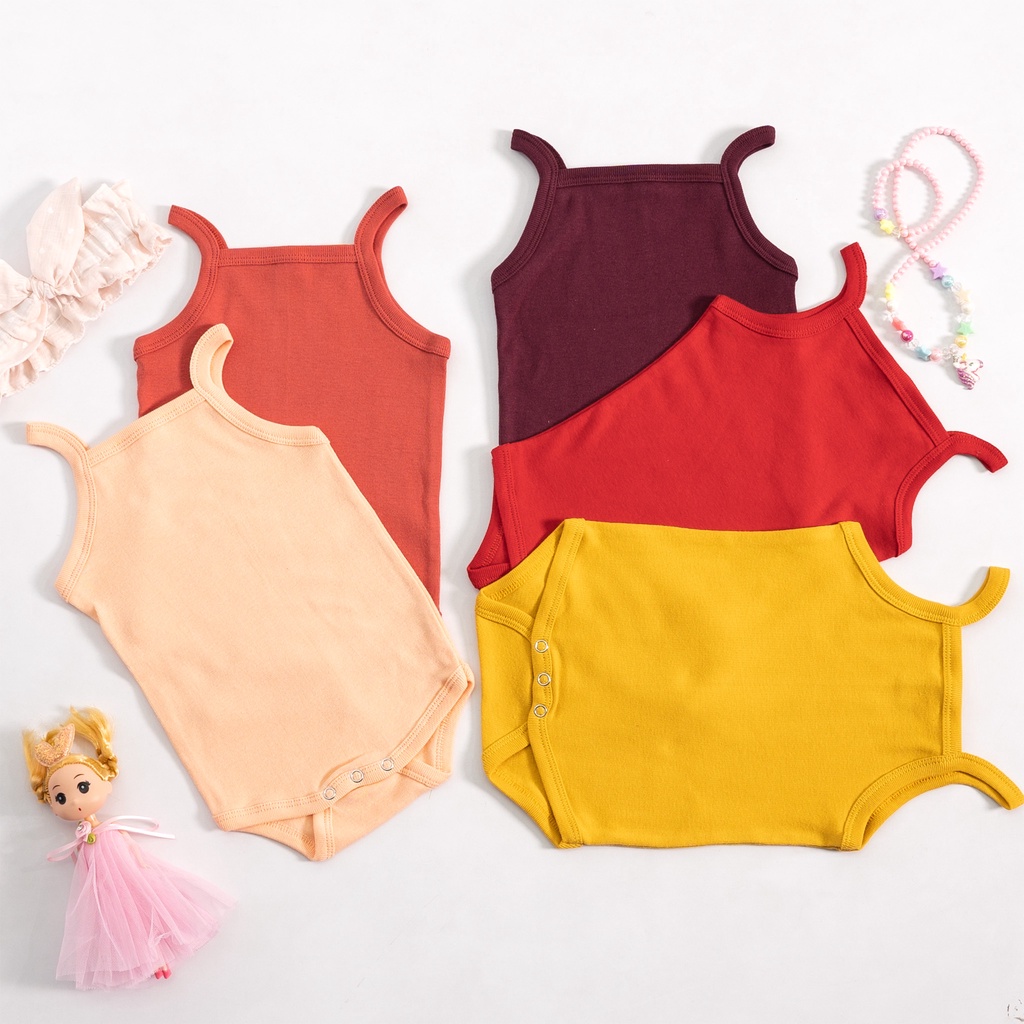 Happybiri Plain Infant Baby Girl Fashion Singlet Rompers Cotton Spandex ...