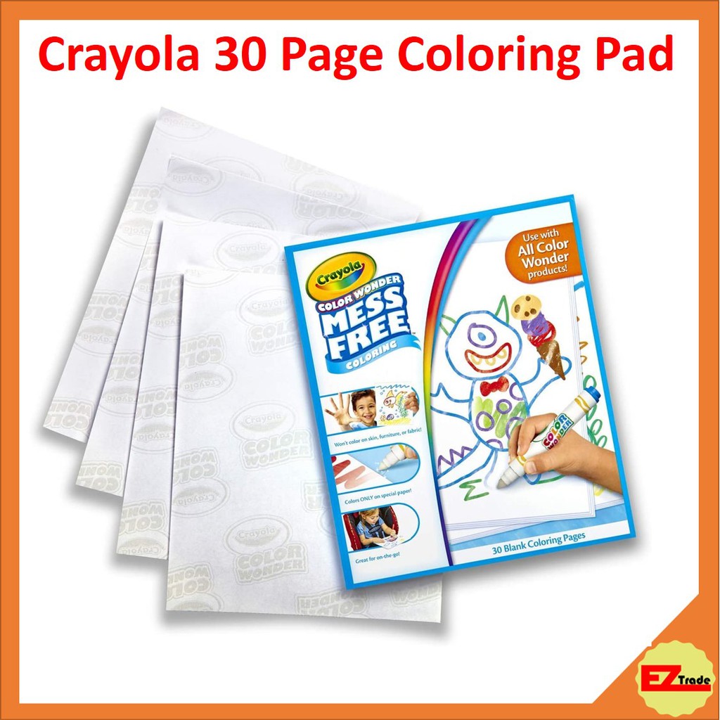Crayola Color Wonder Mess free Coloring Pad, Blank Coloring Pad Refill ...