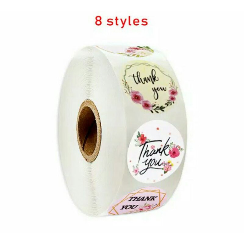 Ex04 Cute Thank You label Sticker For Package Decoration/bingkisan ...