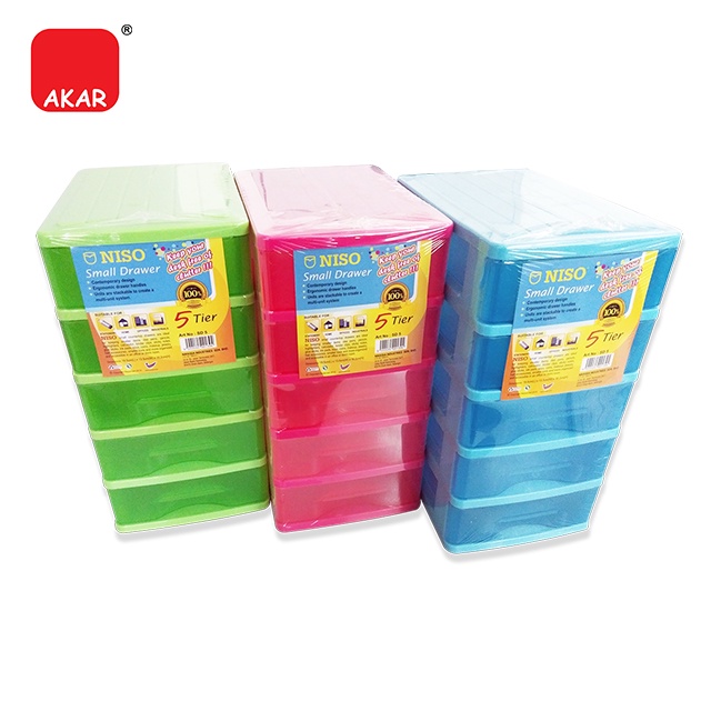 Laci Mini 5 Tingkat / Laci Dokumen Meja / Penstoran Kertas (Mini Drawer ...
