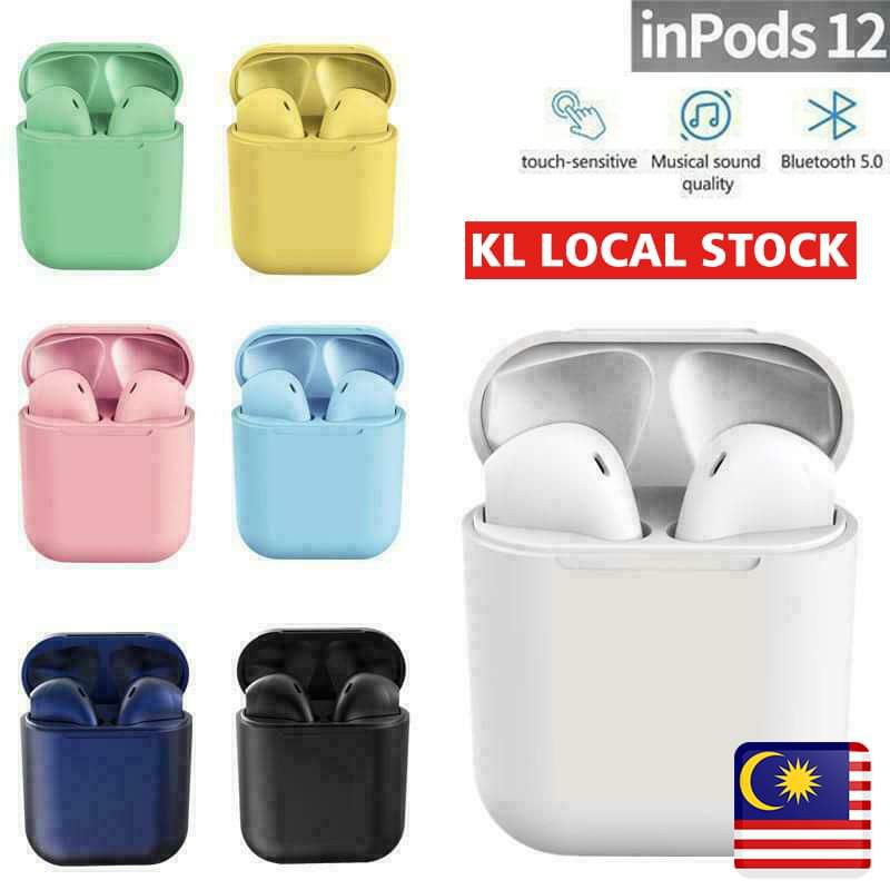 KL SEND InPods 12 Eleven Bluetooth V5.0 Wireless Earphone Multi Colors ...
