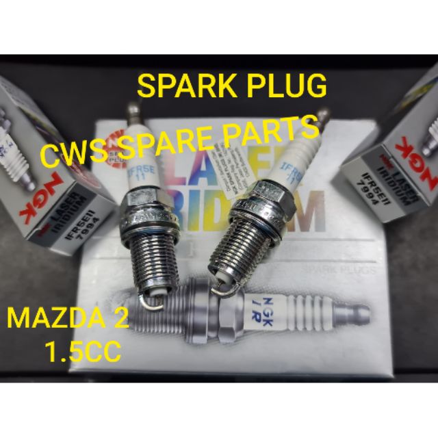 NGK JAPAN ORIGINAL SPARK PLUG SET MAZDA 2 1.5CC IFR5E11 | Shopee Malaysia