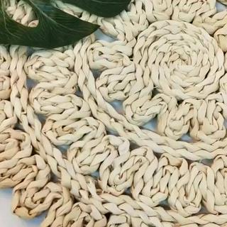 Japanese-Style Natural Corn Husk Tablemat Coaster Lapik Gelas Woven Mat ...