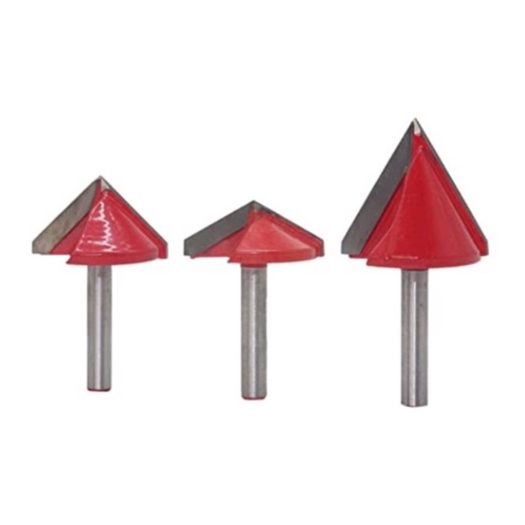 Conical 3D V Cutter Bit 60/90/120 Degree CNC Router Bits Sharp V-Groove ...