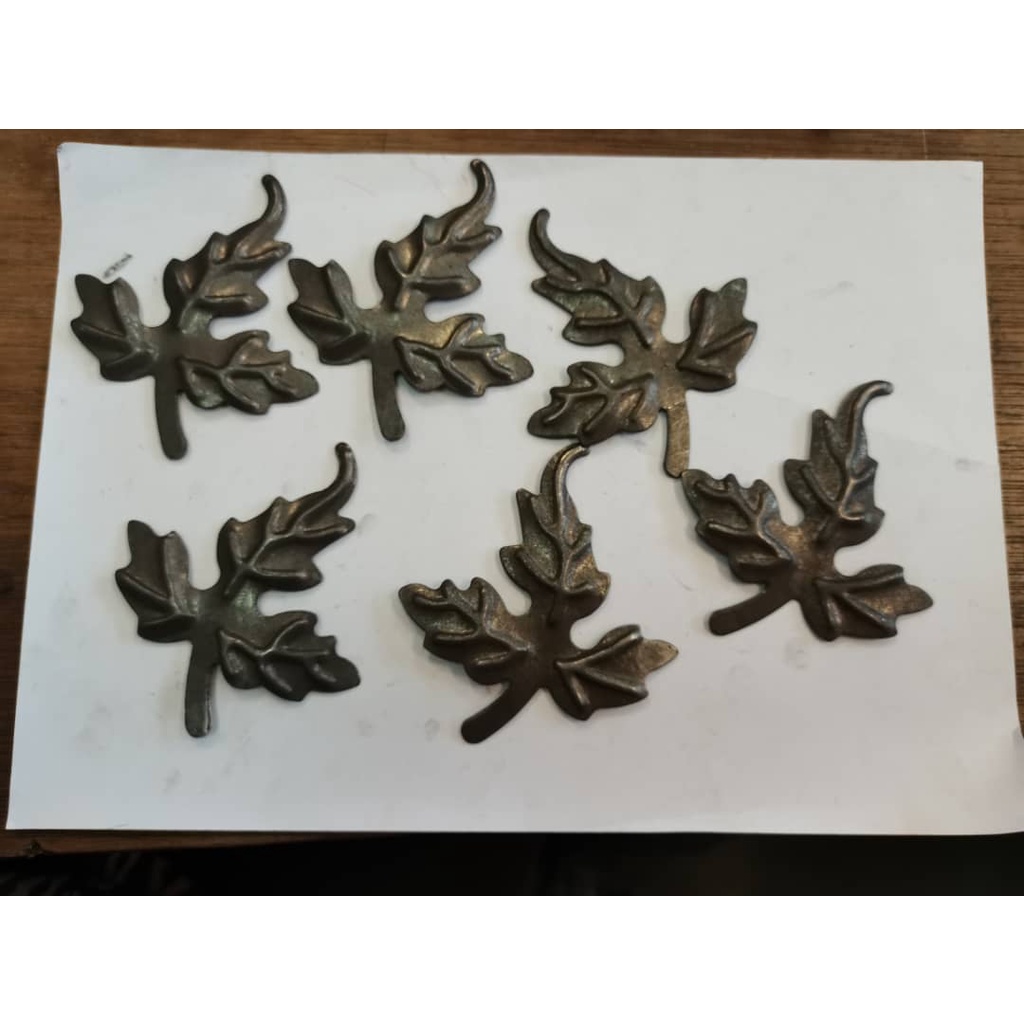 Wrought Iron Leaf Daun Welding 3 Leaf Deco (QT-028) | Shopee Malaysia