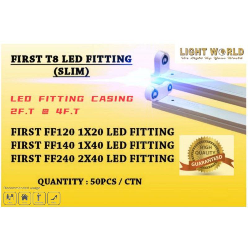 LED T8 CASING LED T8 Fitting 2FT 4FT (Slim/Thick Type) | Shopee Malaysia