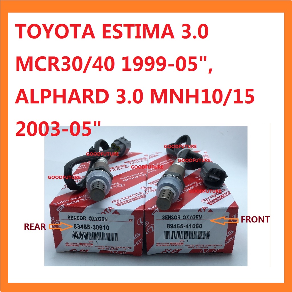 FRONT & REAR OXYGEN SENSOR # LAMBDA O2 SENSOR # TOYOTA ESTIMA 3.0 MCR30 ...