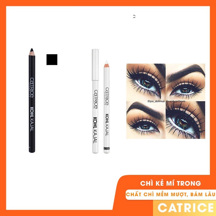 Catrice Kohl Kajal eyeliner pencil comes in 2 genuine colors: black and ...