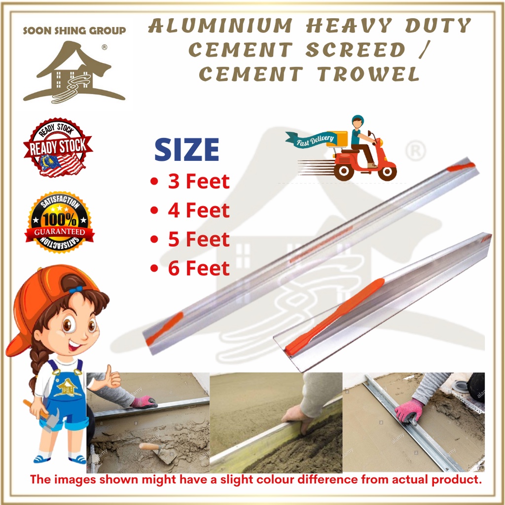 ALUMINIUM HEAVY DUTY CEMENT SCREED / CEMENT TROWEL / CEMENT TROWEL LONG ...