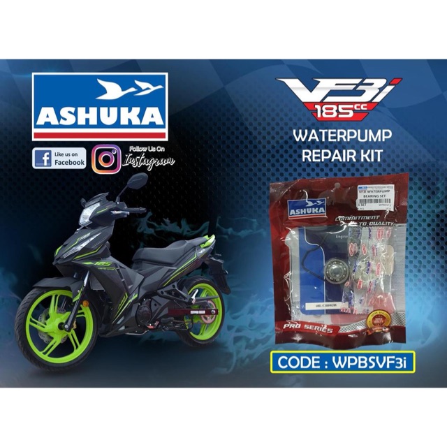 WATER PUMP REPAIR KIT SET SYM VF3i 185CC | Shopee Malaysia