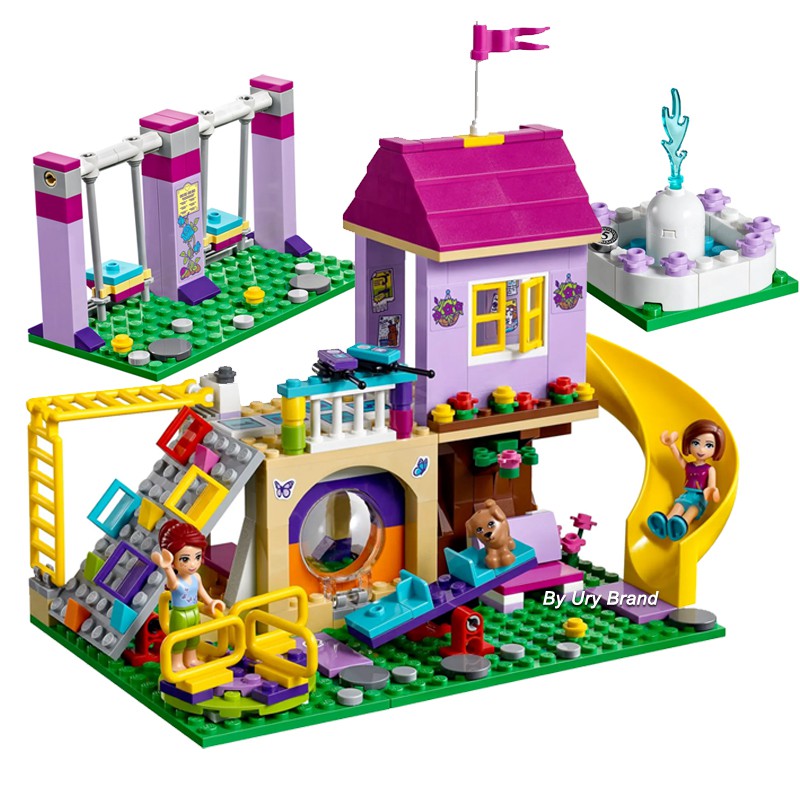 LEPIN Friends Series Compatible LEGO Heartlake City Playground Set ...
