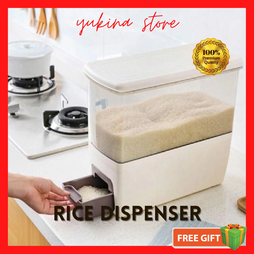 Japanese Hygienic Rice Dispenser 12KG & 10KG Container Box Storage ...