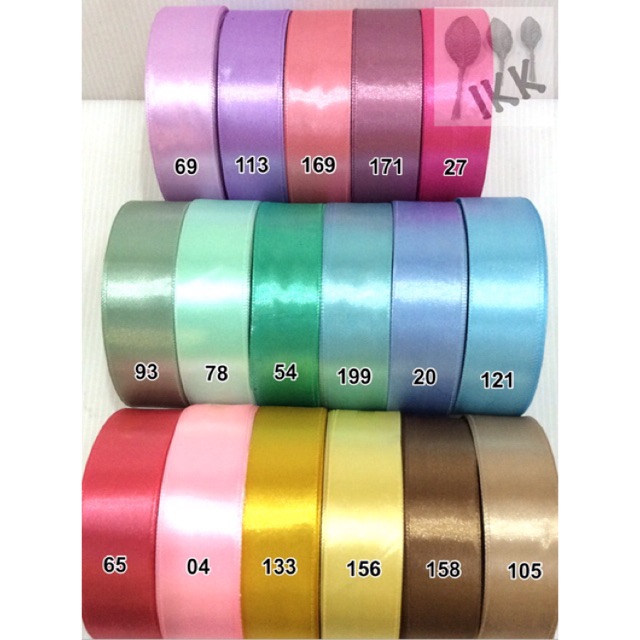 (RB 0137) 25 ela 1” Reben Satin 17 Warna Lembut 25mm | Shopee Malaysia