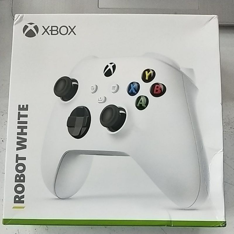 Microsoft xbox one robot white wireless controller with bluetooth (box ...