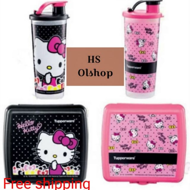 Tupperware Hello Kitty Lunch set ( Ready stock ) | Shopee Malaysia