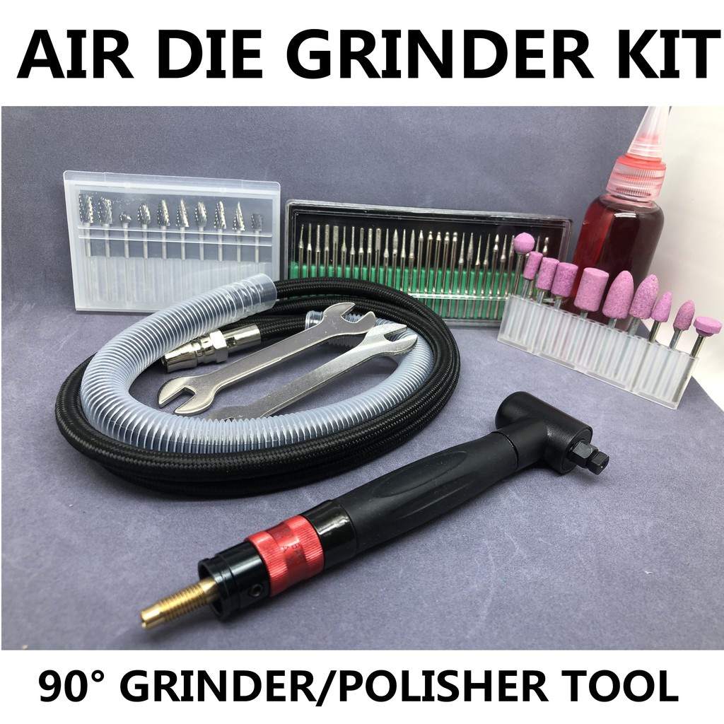1pcs Advanced Black Edition 90 Degree Air Micro Die Grinder 3MM Mini ...